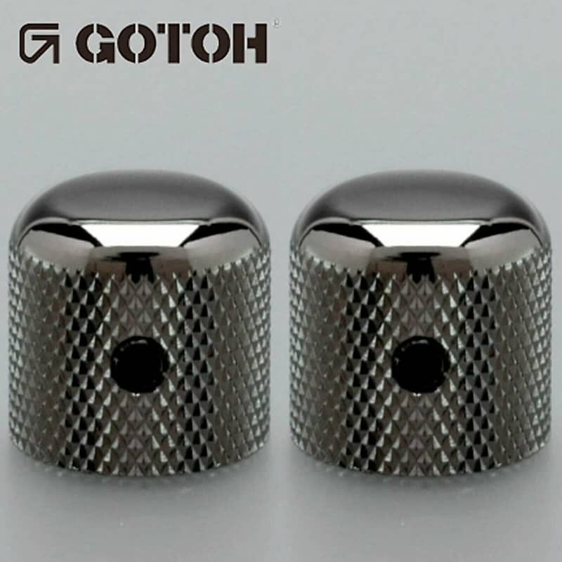 NEW (2) Gotoh Control Knob Metal DOME Bass/Guitar for 1/4 | Reverb UK