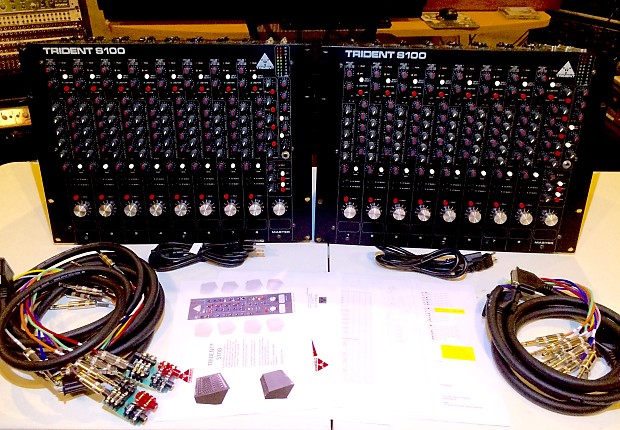 TWO Trident S100 Studio Mixing Consoles DB25 cables Manuals | Reverb