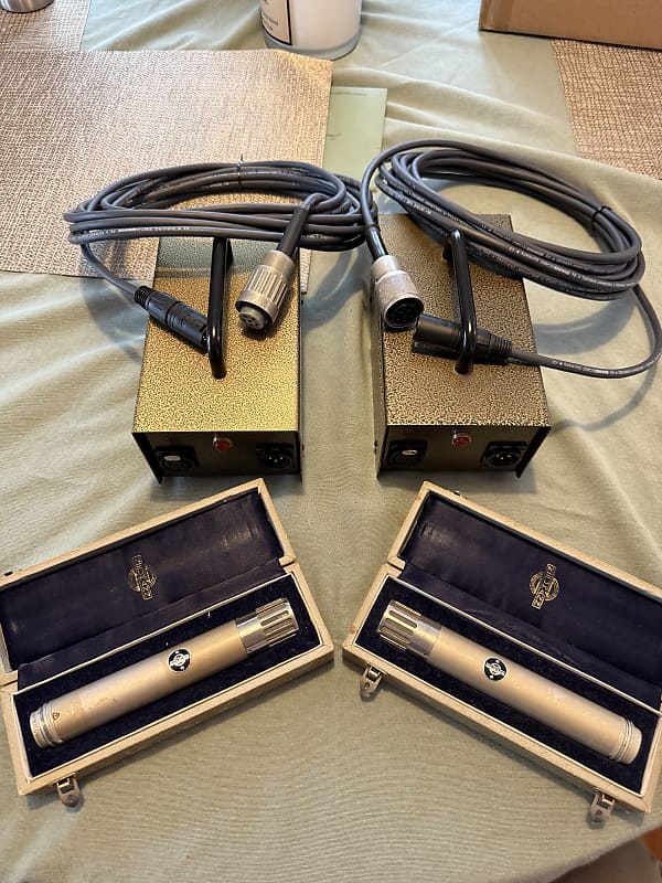 Vintage Neumann M582 Pair with M62 Capsules*Freshly | Reverb