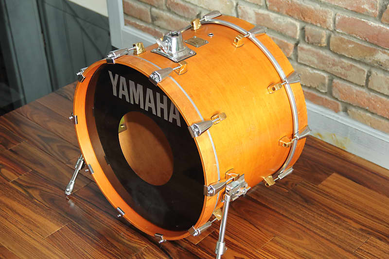 Yamaha 20"x14" Maple Custom bass drum natural vintage | Reverb