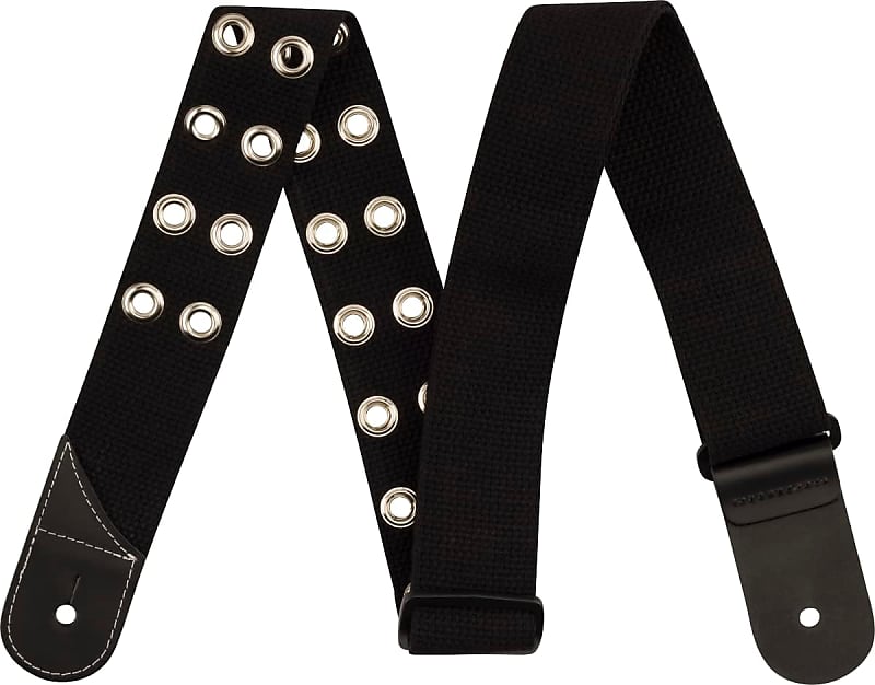 Jackson Cotton Grommet Guitar Strap - BLACK, #299-7474-001 | Reverb