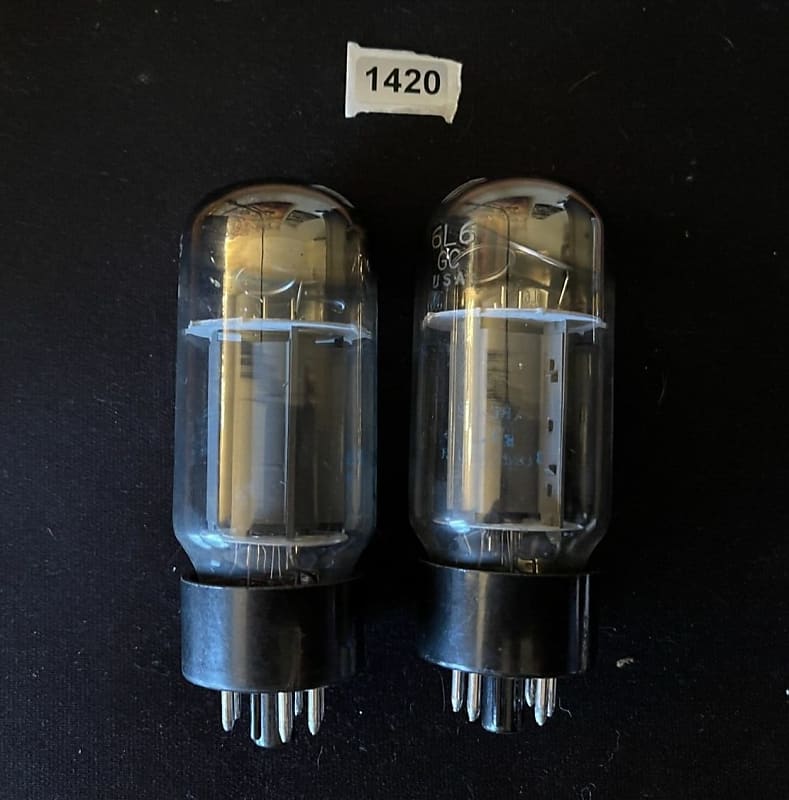 LOT OF 2 Philips ECG STR387 6L6GC Tubes 100% GOOD Matched | Reverb