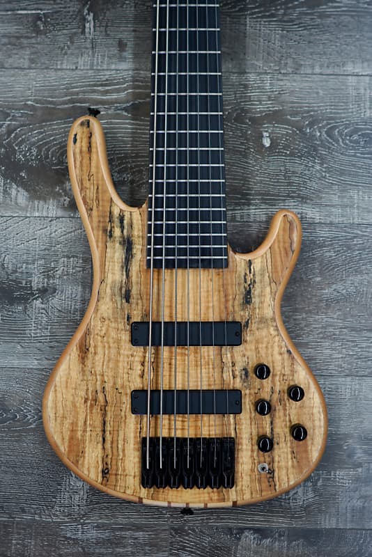 AIO Wolf S7-7 Bass - Spalted Maple 003 | Reverb