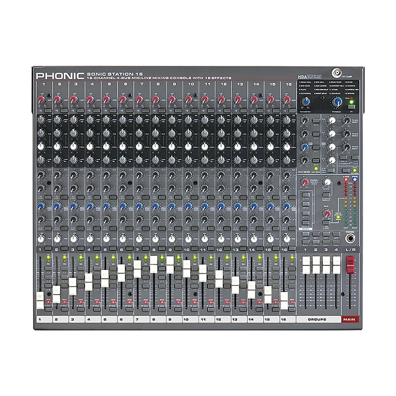 Phonic Sonic Station 16 Mixer With Digital FX | Reverb