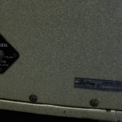 1970 Kustom K100-2 Head And Cab White Sparkle | Reverb