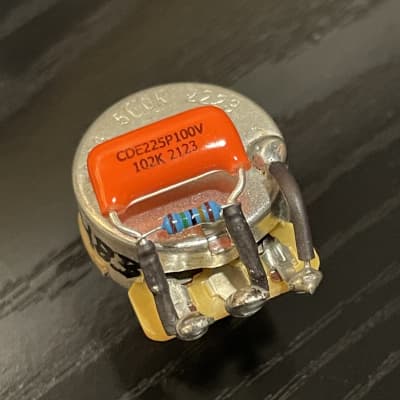 CTS 500K Volume Pot W/ Custom Treble Bleed Kit Installed | Reverb