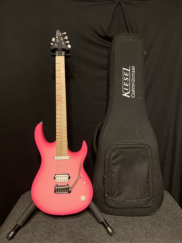 Kiesel Aries Electric Guitar Hot Pink Burst Custom Guitar | Reverb