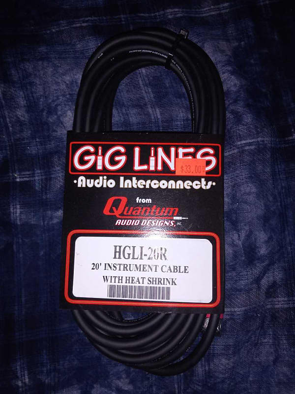Quantum Audio Designs HGLI-20R 20' Instrument Cable with Heat | Reverb