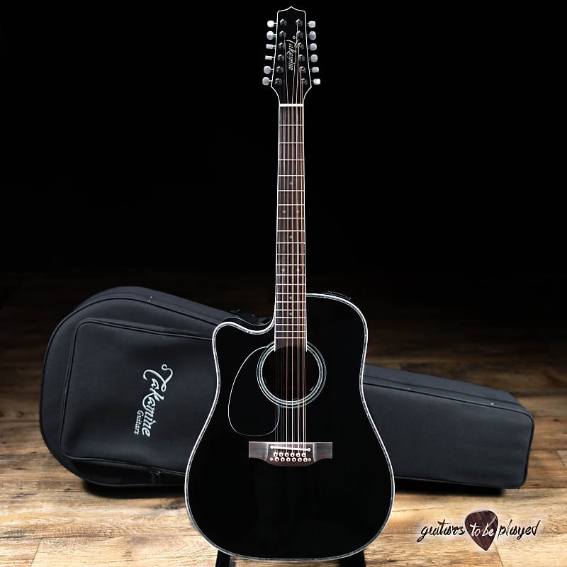 Takamine EF381DX LH 12-String Left-Handed Dreadnought Guitar | Reverb