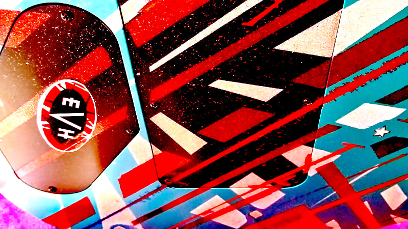 EVH Wolfgang Standard 2018 - Blue Color & Hand Painted EVH | Reverb