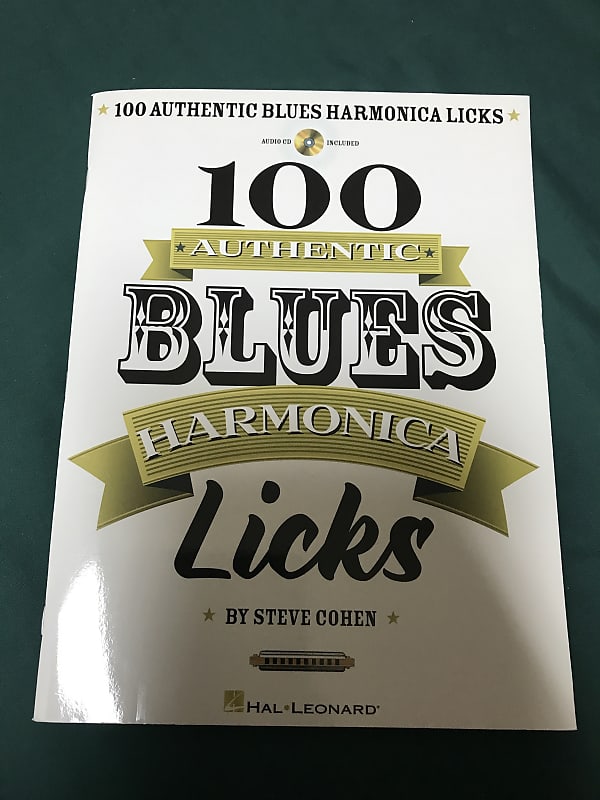 100 Authentic Blues Harmonica Licks Book with CD | Reverb