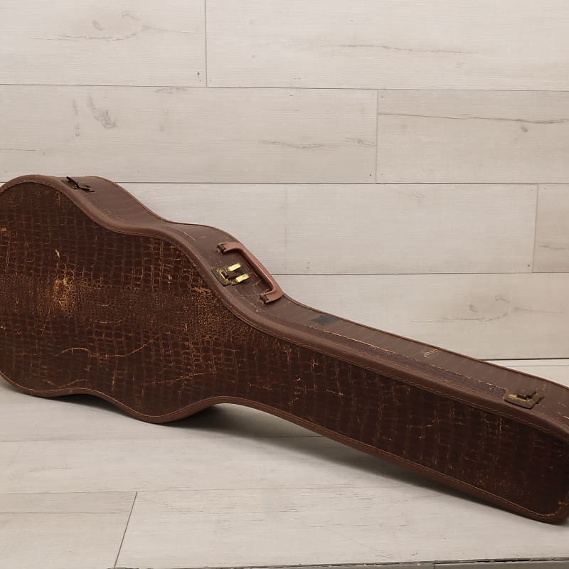 Gibson LG-0 Vintage Original Faux Alligator Chipboard Case | Reverb
