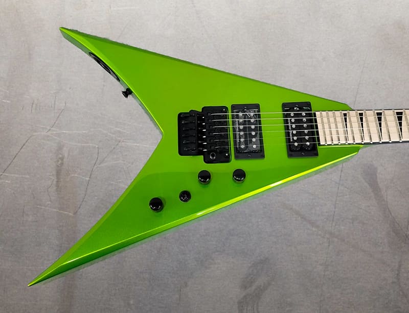 USA Jackson Custom Shop KV2 - KING V / Lime Green Metallic | Reverb