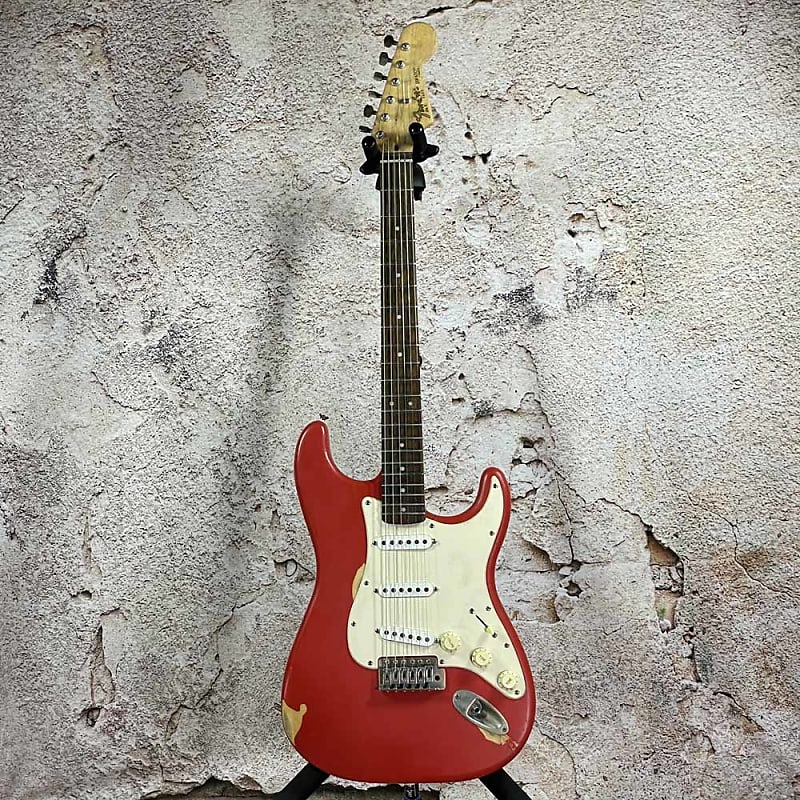 Used: Fender Partscaster Stratocaster - Red Relic'd | Reverb