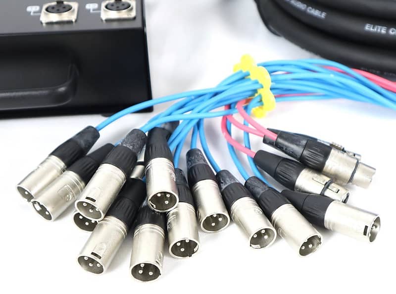 Elite Core PS12450 12-Channel XLR Stage Box 50' Cable Snake | Reverb