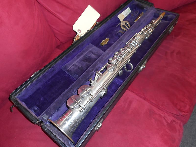 C.G. Conn Soprano Sax Model 119954S 1920's Silver | Reverb