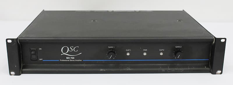 QSC MX 700 Pro Rack Mount Stereo Amplifier, USED | Reverb