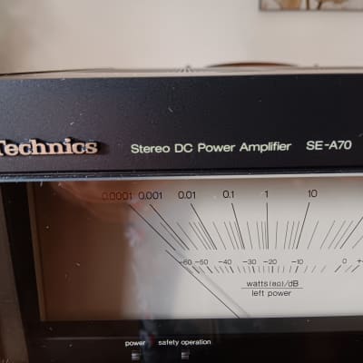 Technics Se a70 1980,s - Black | Reverb