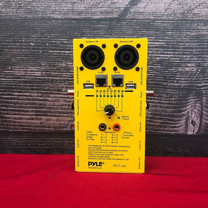 Pyle PCT40 Pro Audio Cable Tester Channel Strip (Sarasota, | Reverb