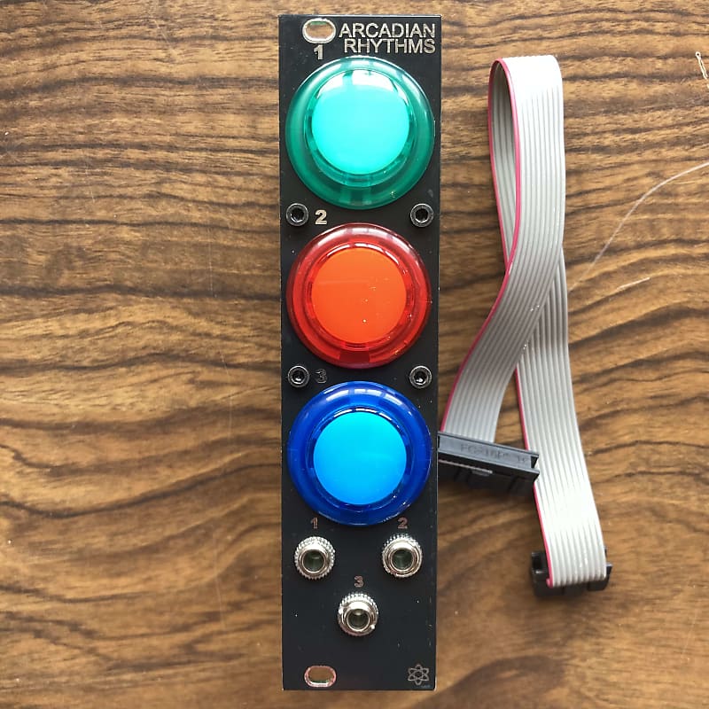 Arcadian Rhythms Eurorack Module - Green Red Blue Buttons | Reverb