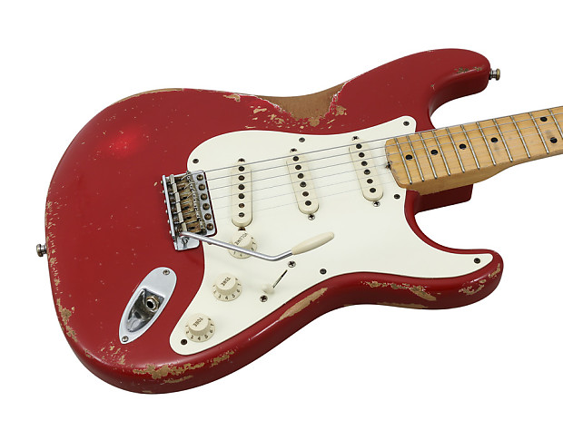 Fender Custom Shop 1956 Stratocaster Relic Dakota Red | Reverb