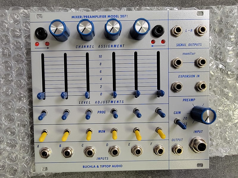 Tiptop Audio Buchla 207t Mixer and Preamplifier Eurorack | Reverb