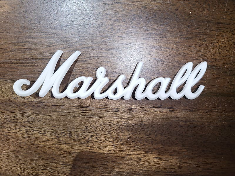 Marshall 7 Inch Logo White | Reverb