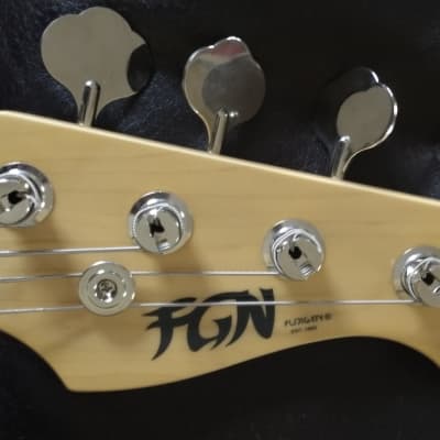 Made in Japan Fujigen Black Jazz Bass w/ Fender Custom Shop | Reverb