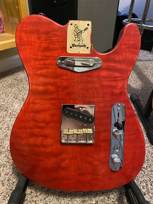 Warmoth Telecaster 2022 Unicorn Spit Molly Red Pepper / | Reverb
