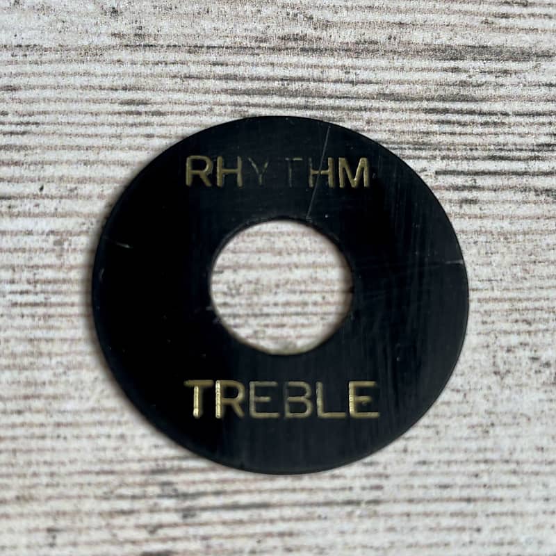 Relic Rhythm/Treble Toggle Switch Washer - Black/Gold #4 | Reverb