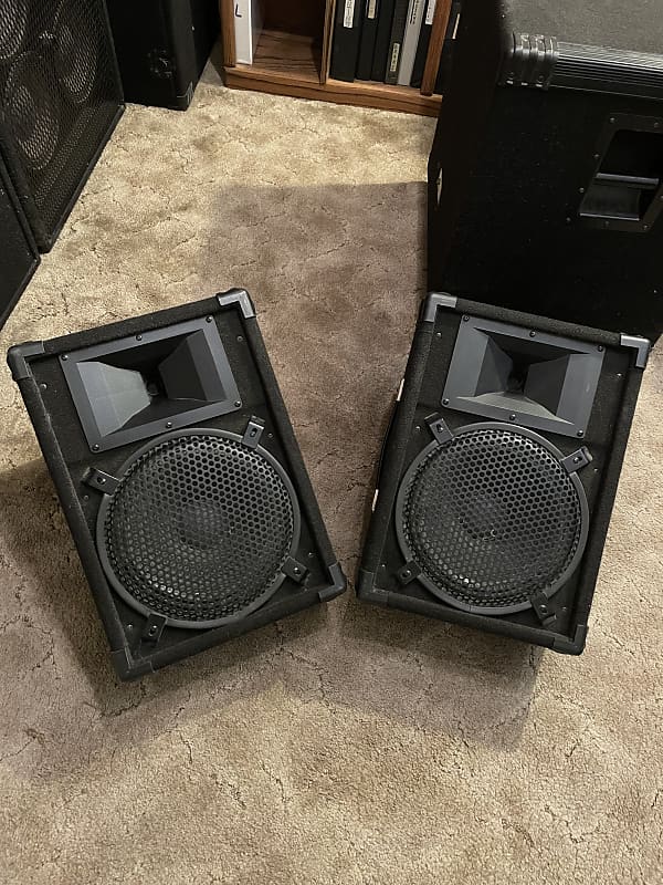 2 Genz Benz 12" unpowered Stage Monitors w/ horns | Reverb