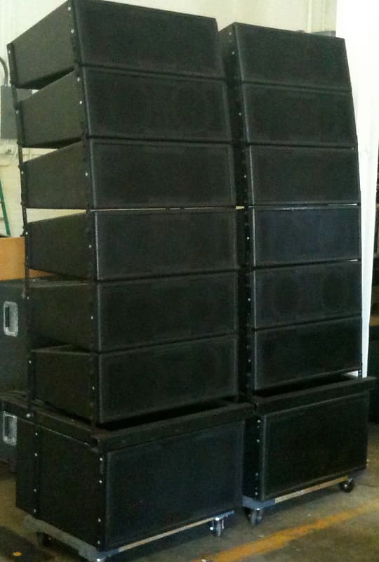 Line Array Used 14 boxes w/ fly bars and hd carts. (Pick up | Reverb