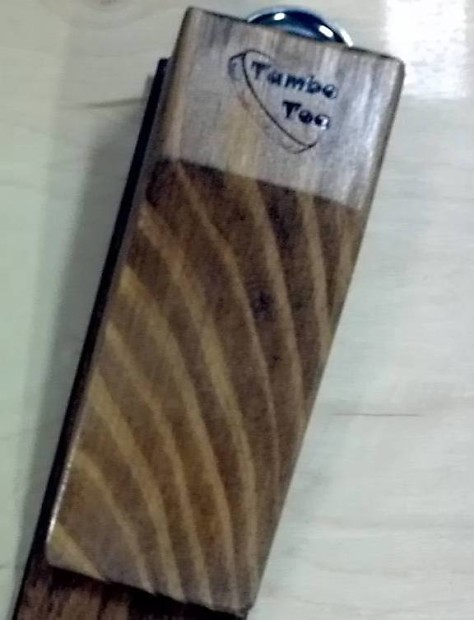 Tambo Toe 13" Foot Operated Tambourine Percussion Brunette | Reverb