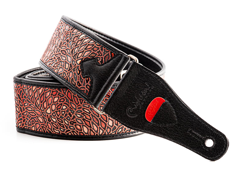 Right On Alien Red Vegan High Quality Guitar Strap | Reverb