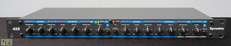 Symetrix 425 1U Rack Mount Dual Compressor/Limiter/Expander - | Reverb