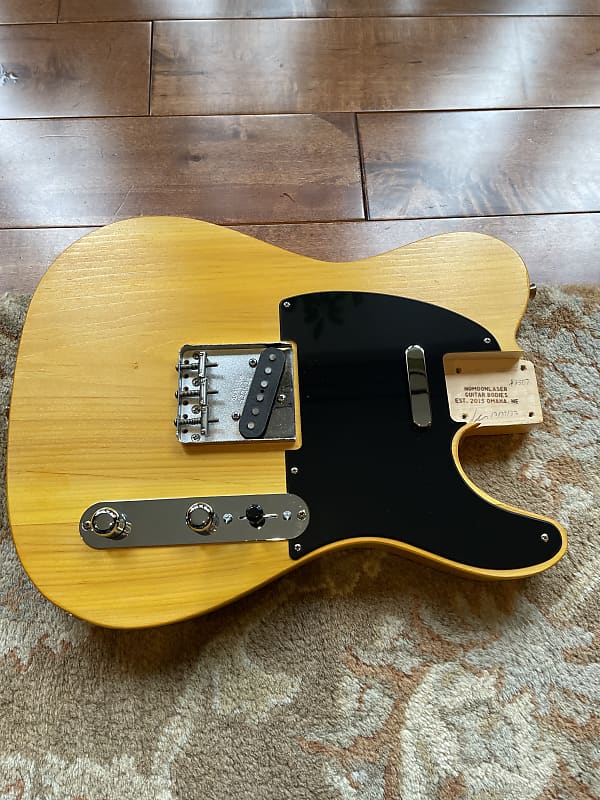 Fully loaded nitro blonde telecaster body - lightweight!! | Reverb