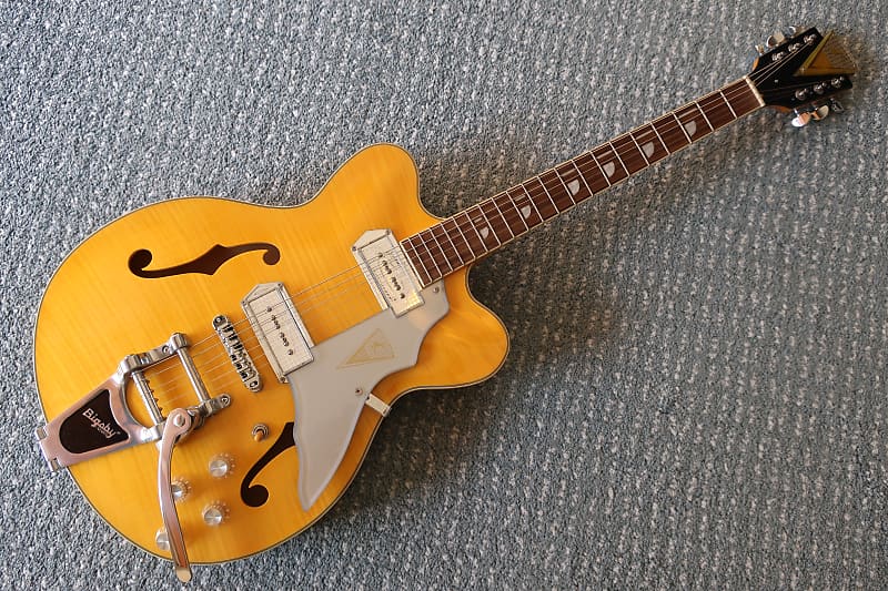 Kay Vintage Reissue Jazz II Hollowbody Electric Guitar Blonde | Reverb