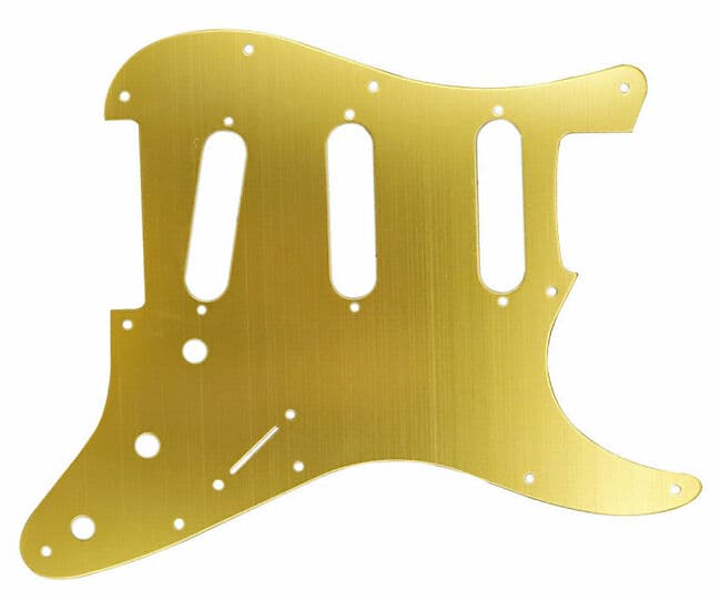 New Pickguard Anodized STRATOCASTER Sss Brushed Aluminium - | Reverb