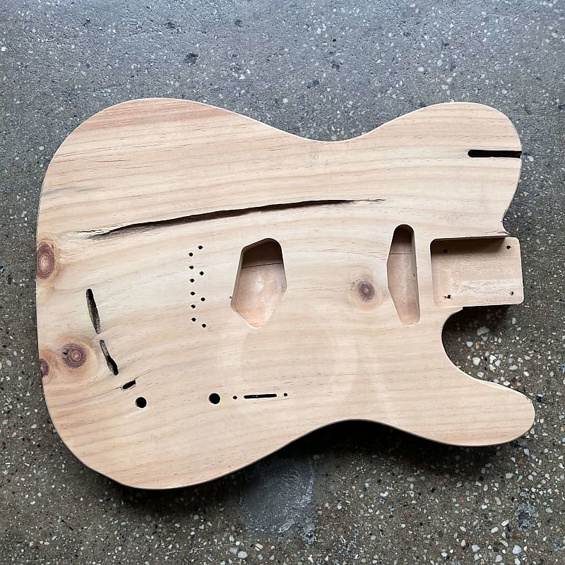 Unbranded T-Style Pine Rear-Loaded Replacement Guitar Body | Reverb