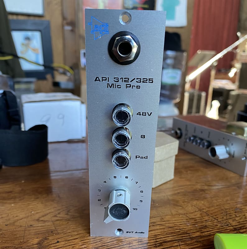 API 312 / 325 Grey Faceplate Blue 2520 2503 500 series | Reverb