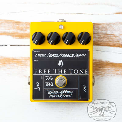 Free The Tone QA-2 Quad Arrow Distortion Yellow | Reverb