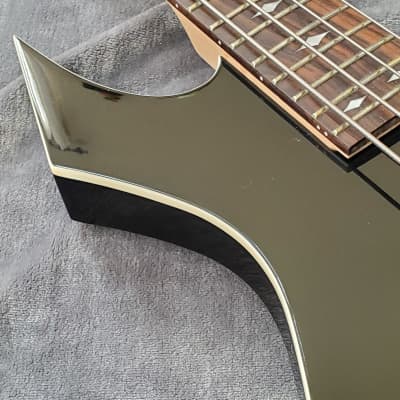 B.C. Rich Revenge Warlock 4 String Electric Bass - Black | Reverb