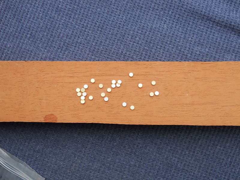 SM 4mm Gold Pearl Inlay Side Dots 'A' Set of 12 | Reverb