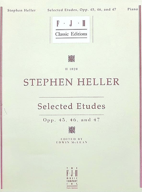 Stephen Heller - Selected Etudes - Opp. 45,46 & 47 -Piano | Reverb