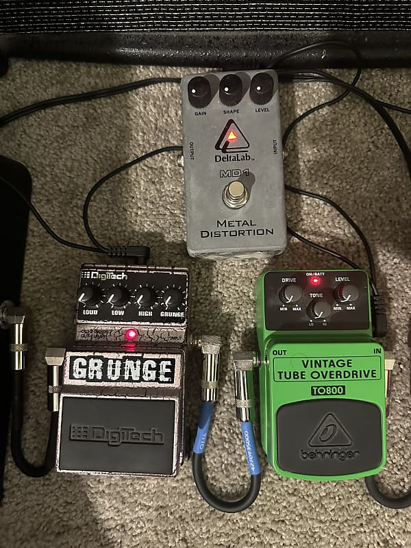 Guitar Pedal Bundle - DigiTech Grunge Distortion, Delta Lab | Reverb