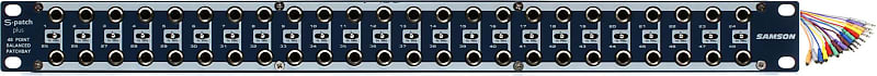 Samson S-Patch Plus 48-point Balanced Patchbay Bundle with | Reverb