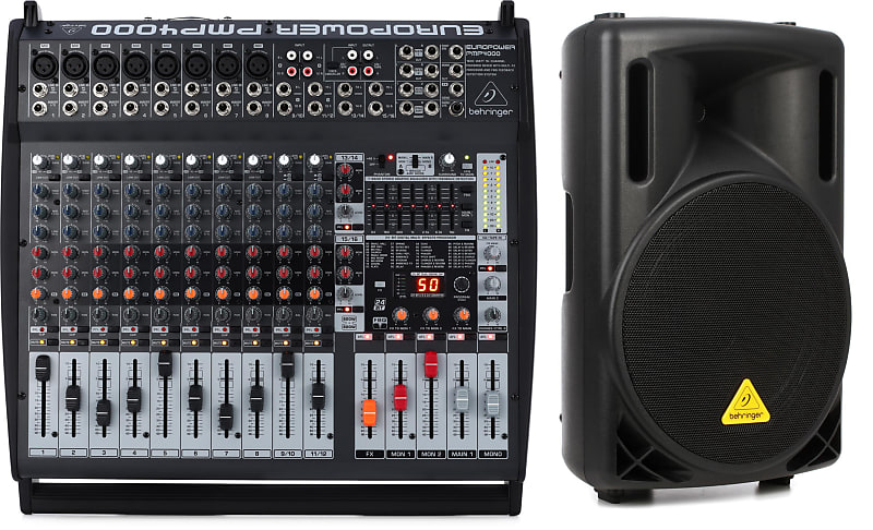Behringer Europower PMP4000 16-channel 1600W Powered Mixer | Reverb