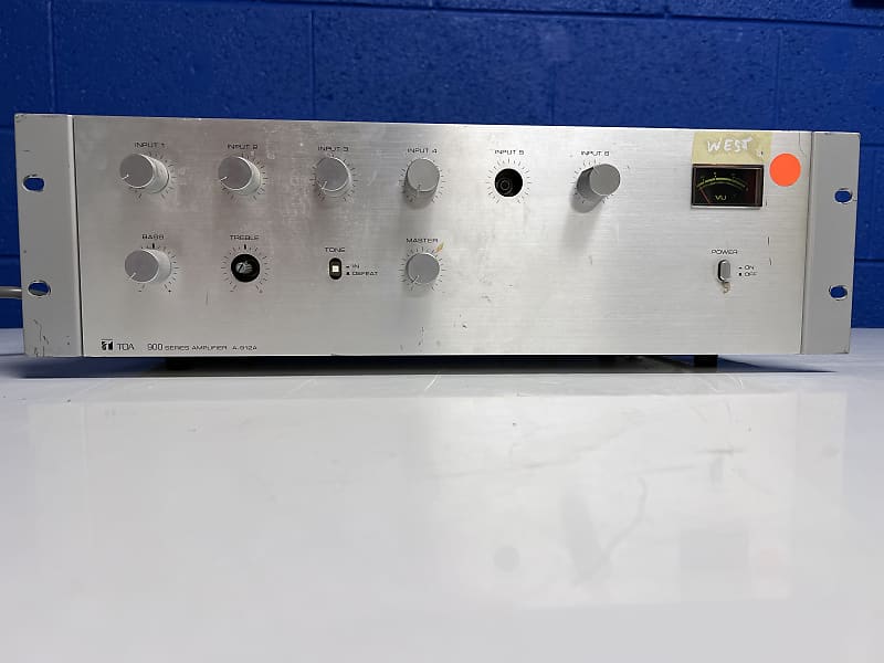TOA 900 Series Amplifier A-912A Front | Reverb