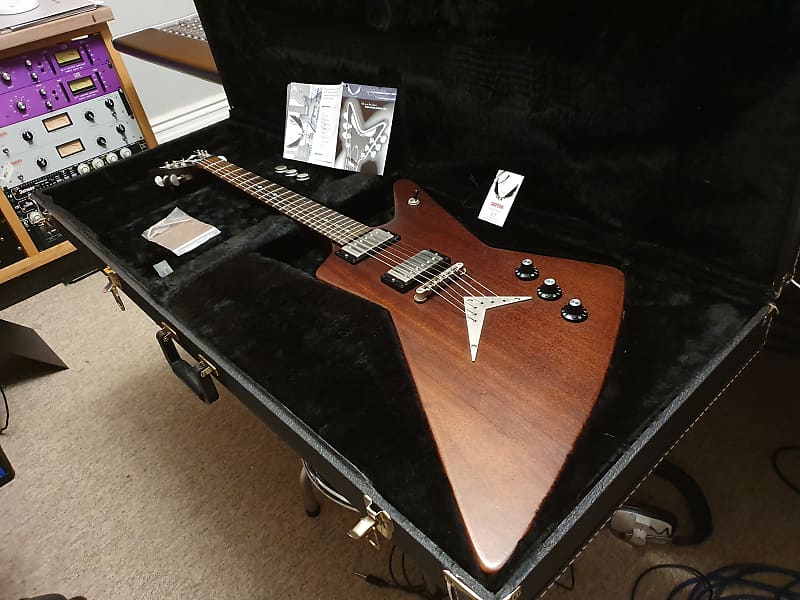 Dean USA Z Pro Series American Explorer Natural Mahogany | Reverb