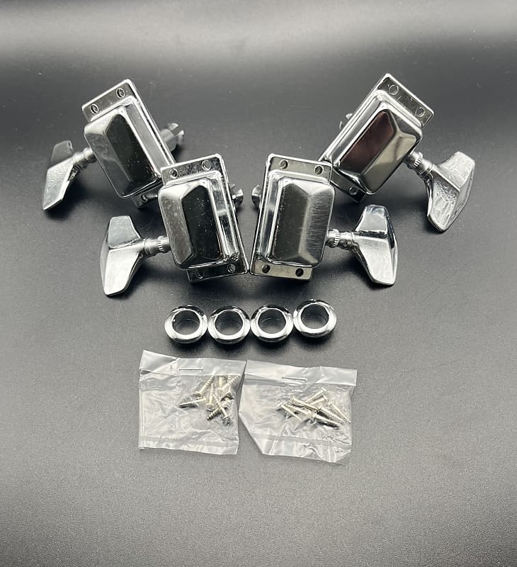 1970s Shergold Marathon Bass Tuner Set - Chrome | Reverb